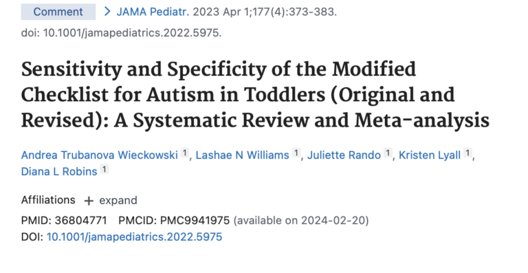 Modified Checklist for Autism in Toddlers (M-CHAT)とM-CHAT, Revised With ...